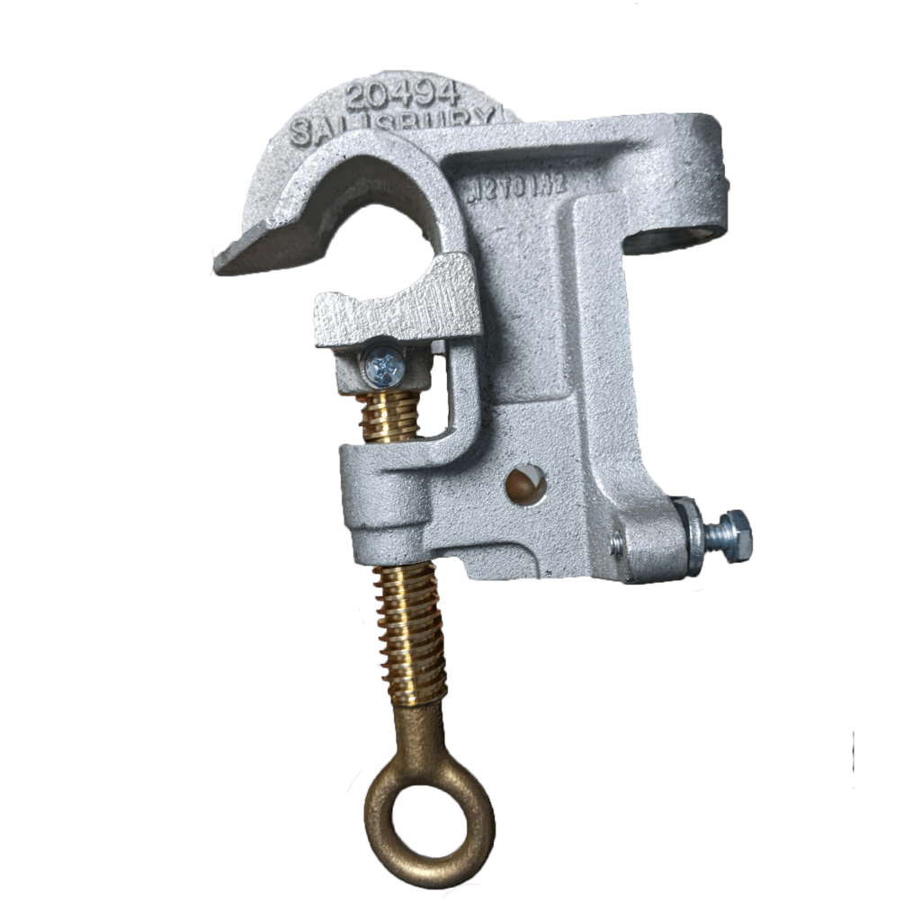 Salisbury 1.12″ Aluminum “C” Style Ground Clamp; ASTM Grade 5; Smooth ...