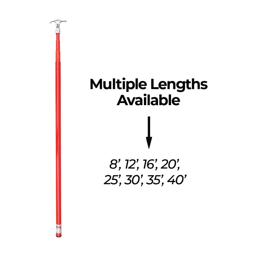 Chance Telescoping Hot Stick (Disconnect Head) — 8′, 12′, 16′, 20′, 25 ...